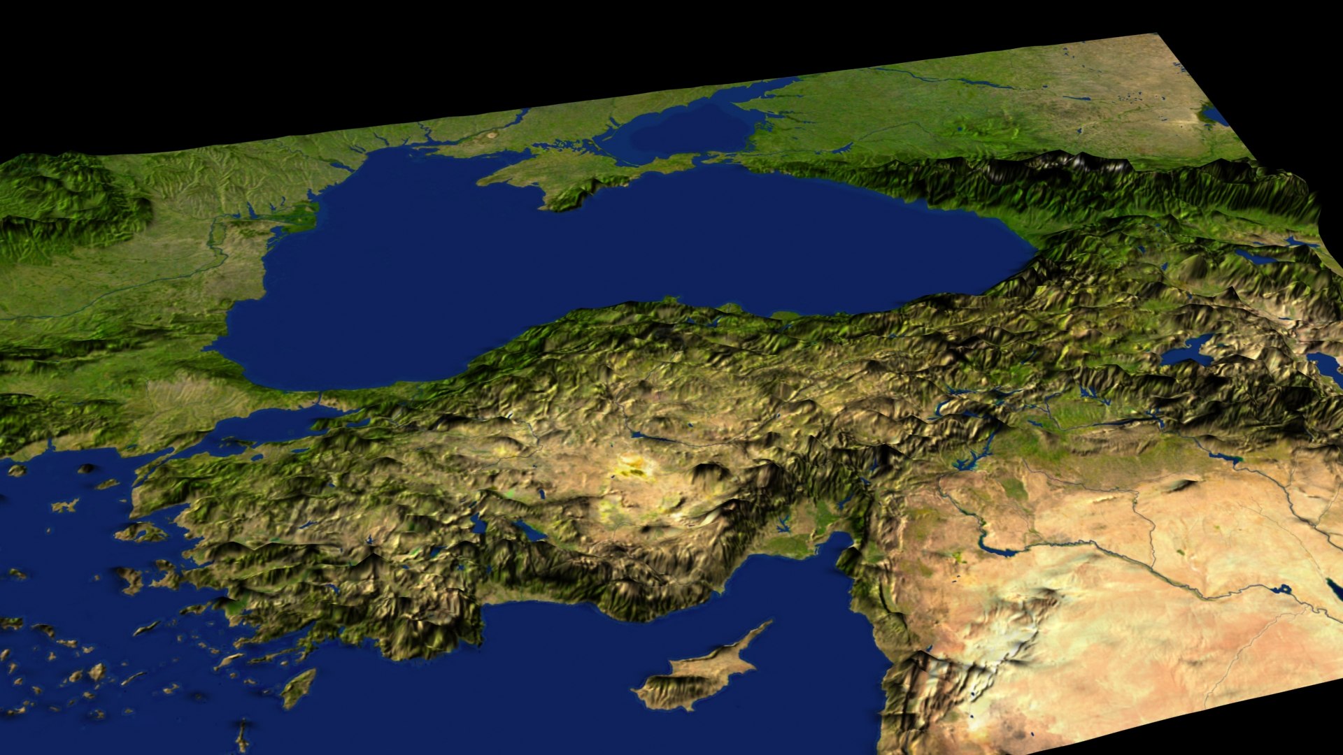 3d Turkey Maps Model