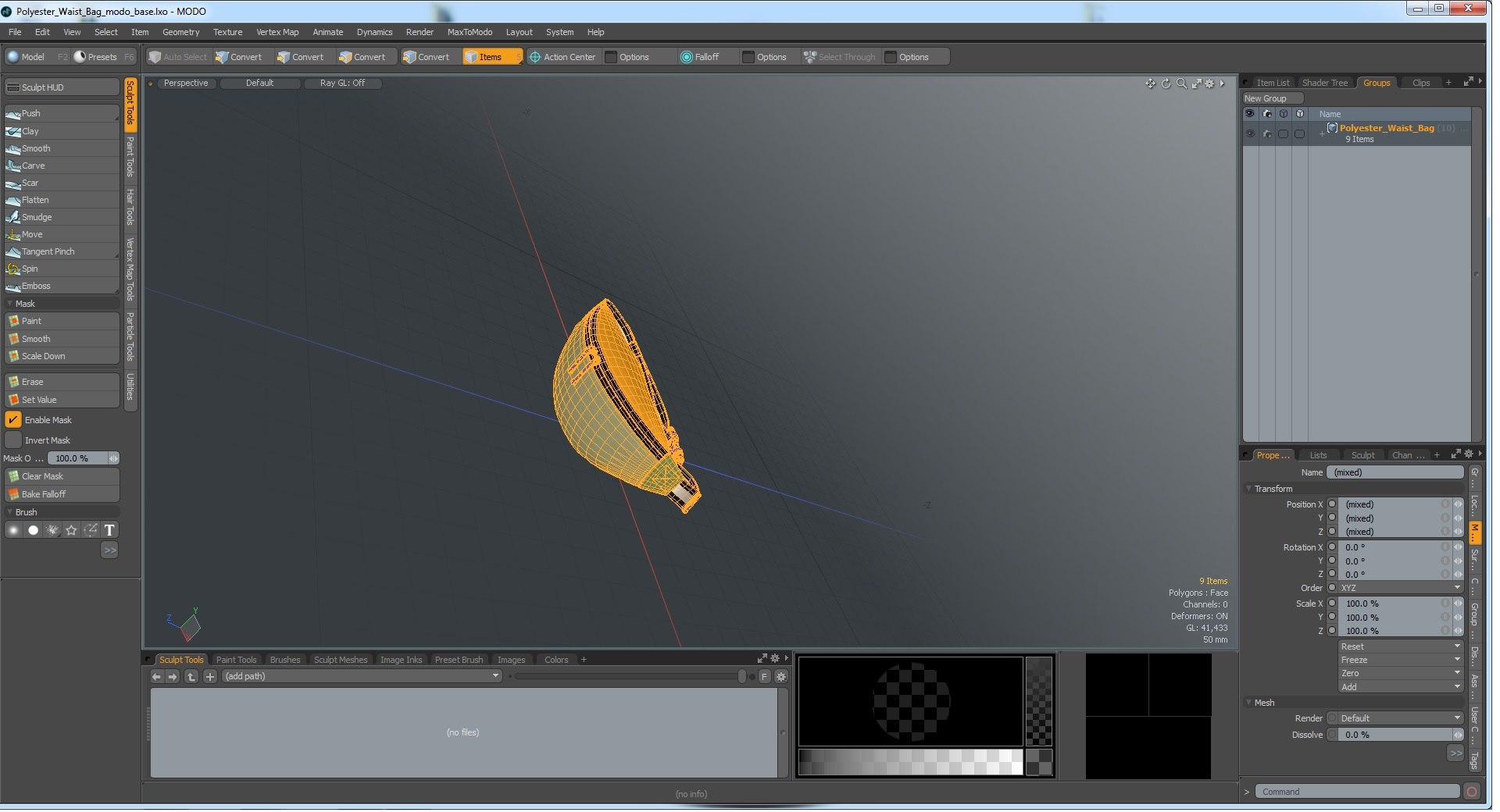 3D model polyester waist bag - TurboSquid 1625861