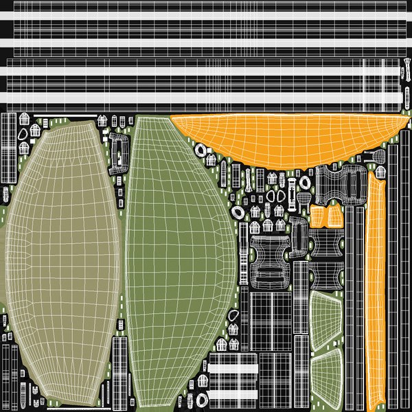 3D model polyester waist bag - TurboSquid 1625861