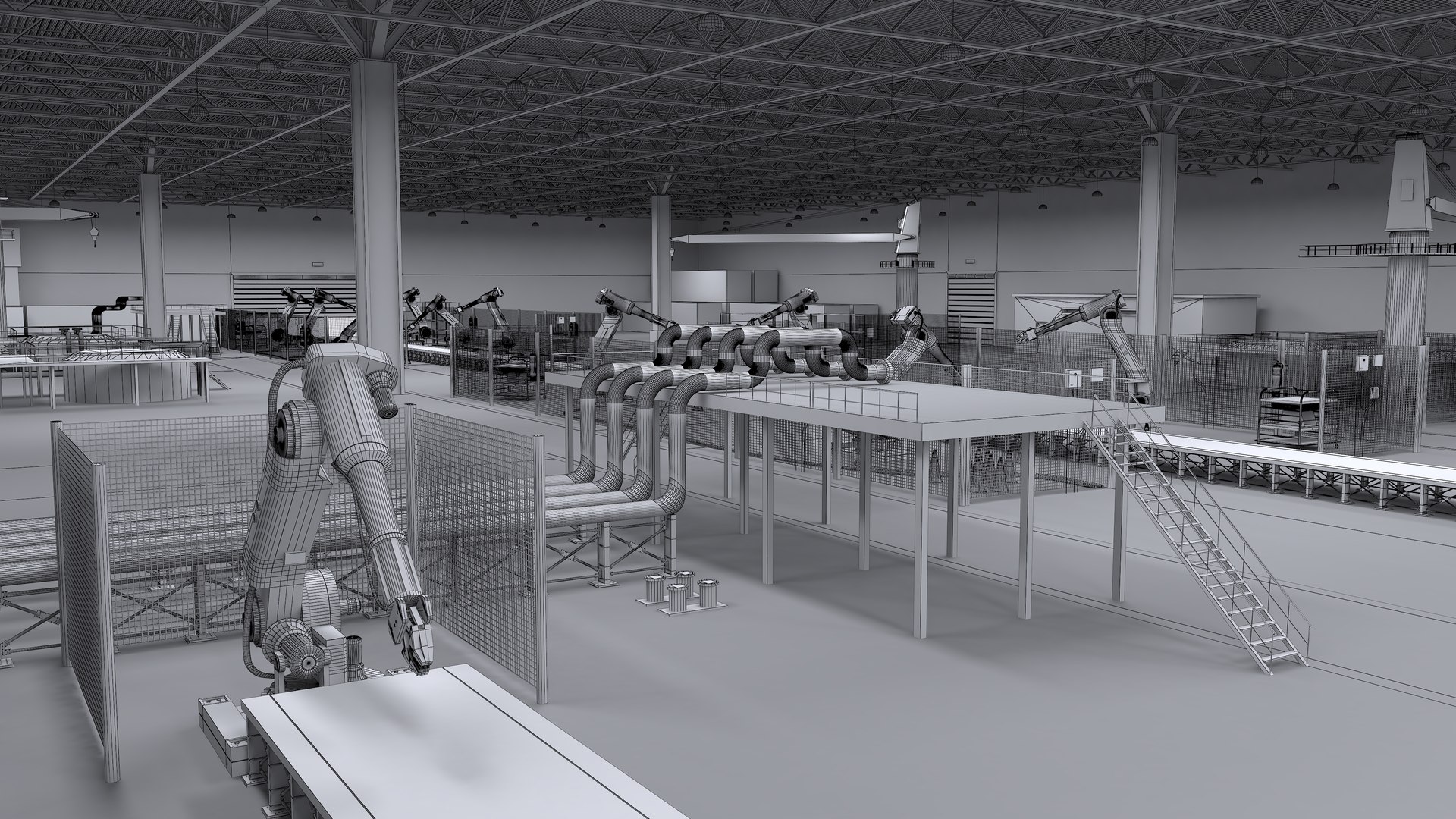 Massive Modular Robot Factory 3D model - TurboSquid 1716412