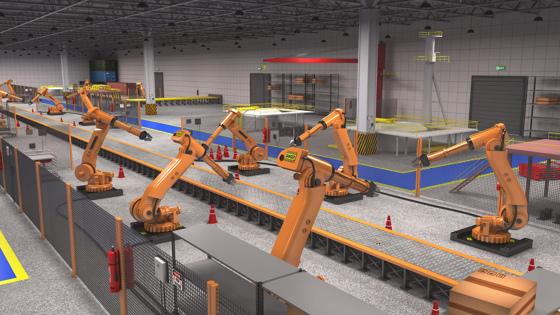 Massive Modular Robot Factory 3D Model - TurboSquid 1716412