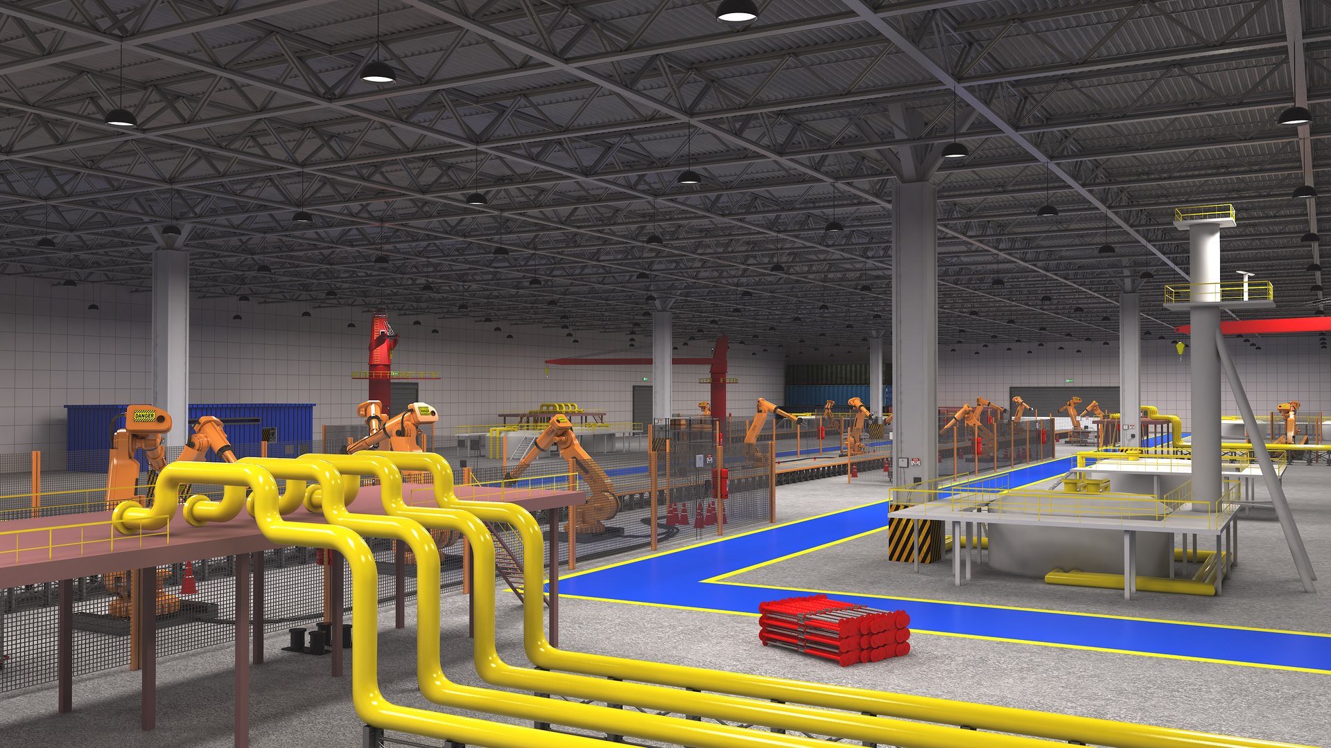 Massive Modular Robot Factory 3D Model - TurboSquid 1716412