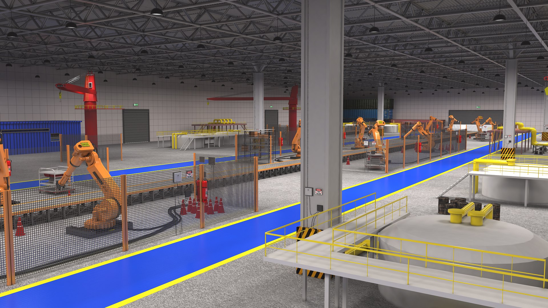 Massive Modular Robot Factory 3D Model - TurboSquid 1716412