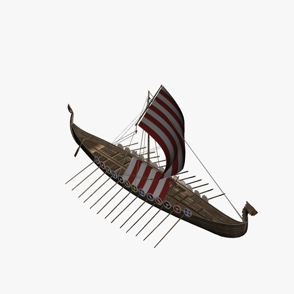 3d viking ship drakkar