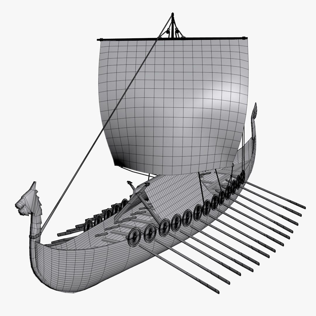 3d Viking Ship Drakkar