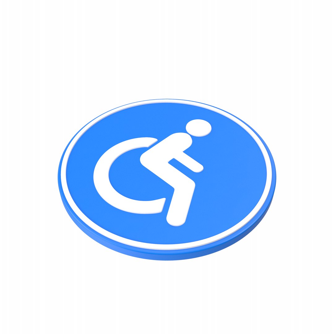 Disabled Sign 3D - TurboSquid 2318588