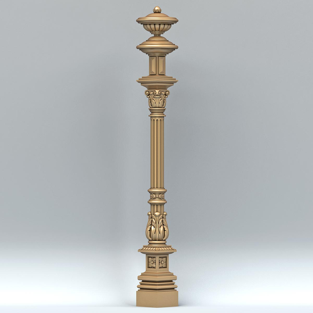 3d carved column