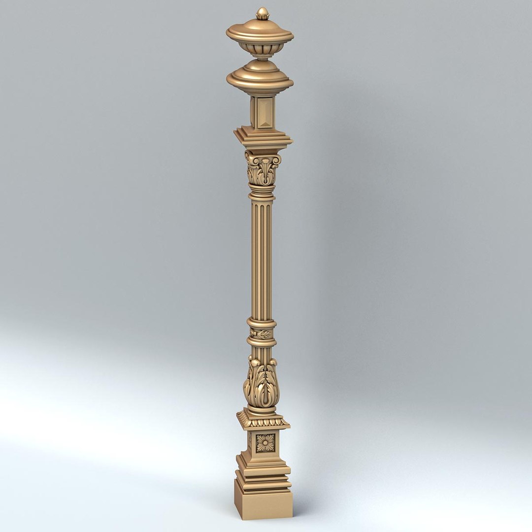 3d Carved Column