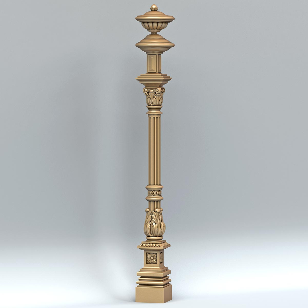 3d carved column