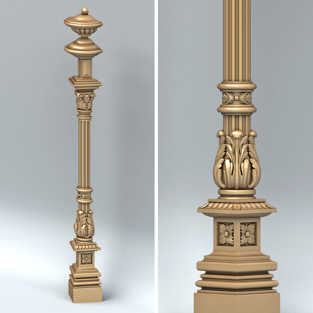 3d carved column