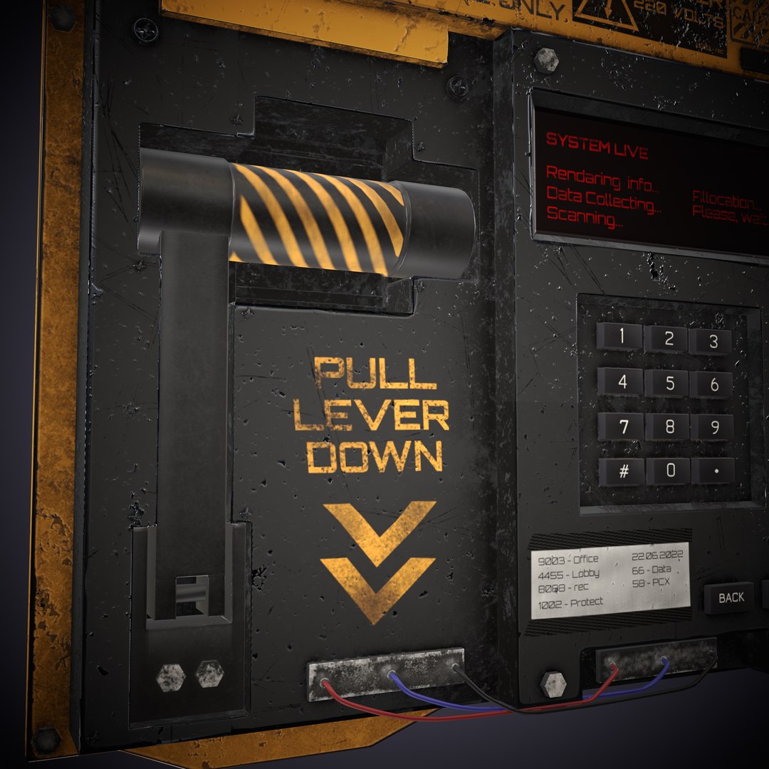 3D Emergency Panel - TurboSquid 2173291