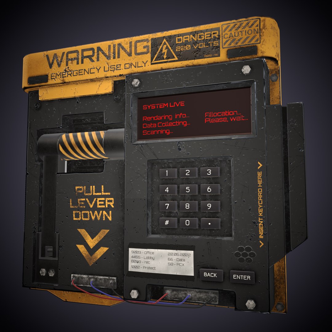 3D Emergency Panel - TurboSquid 2173291