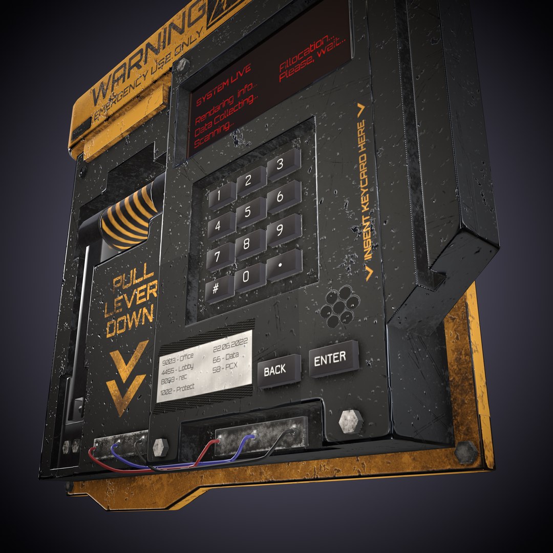 3D Emergency Panel - TurboSquid 2173291