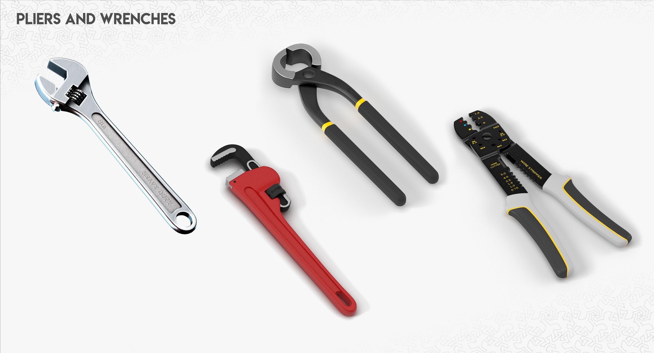 Hand tools 3D model - TurboSquid 1711150