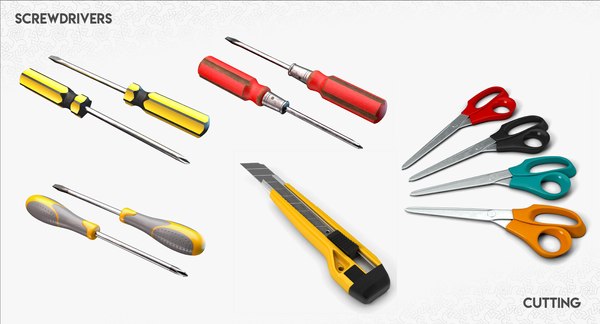 Hand tools 3D model - TurboSquid 1711150