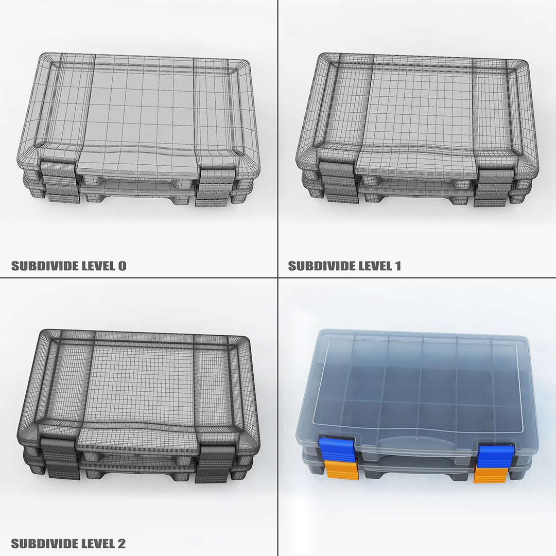 PART STORAGE BOX ORGANIZER 3D Model - TurboSquid 2085247