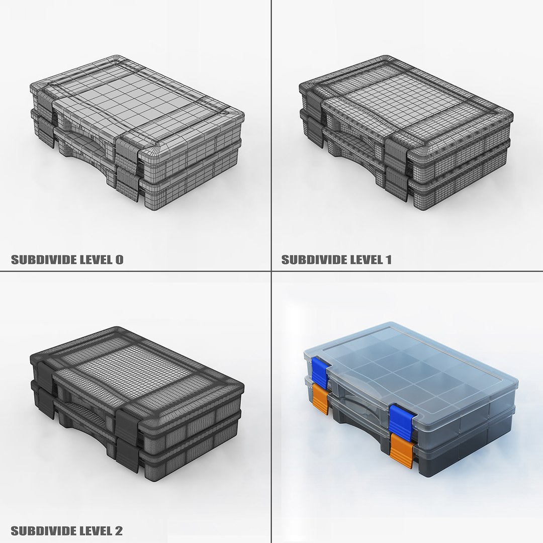 PART STORAGE BOX ORGANIZER 3D Model - TurboSquid 2085247