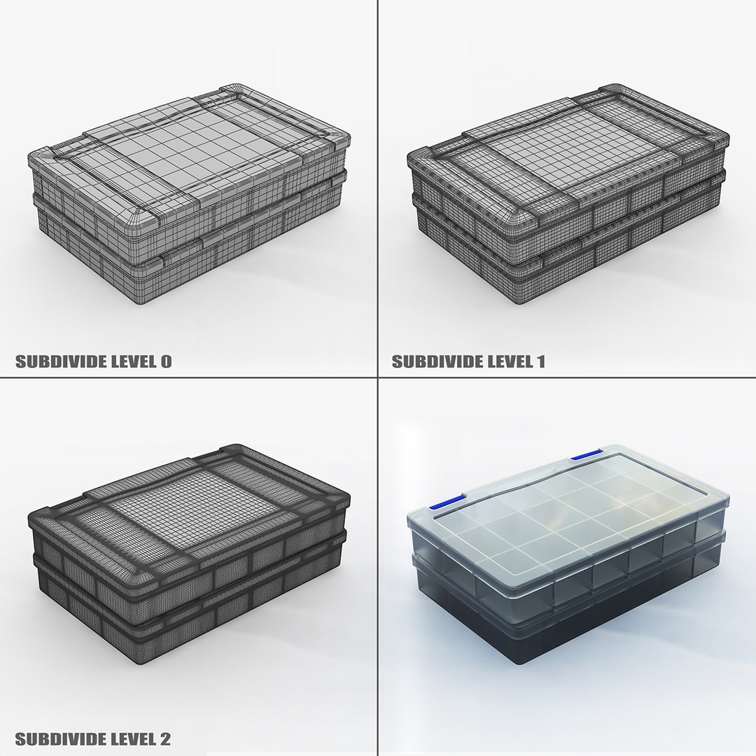 PART STORAGE BOX ORGANIZER 3D Model - TurboSquid 2085247