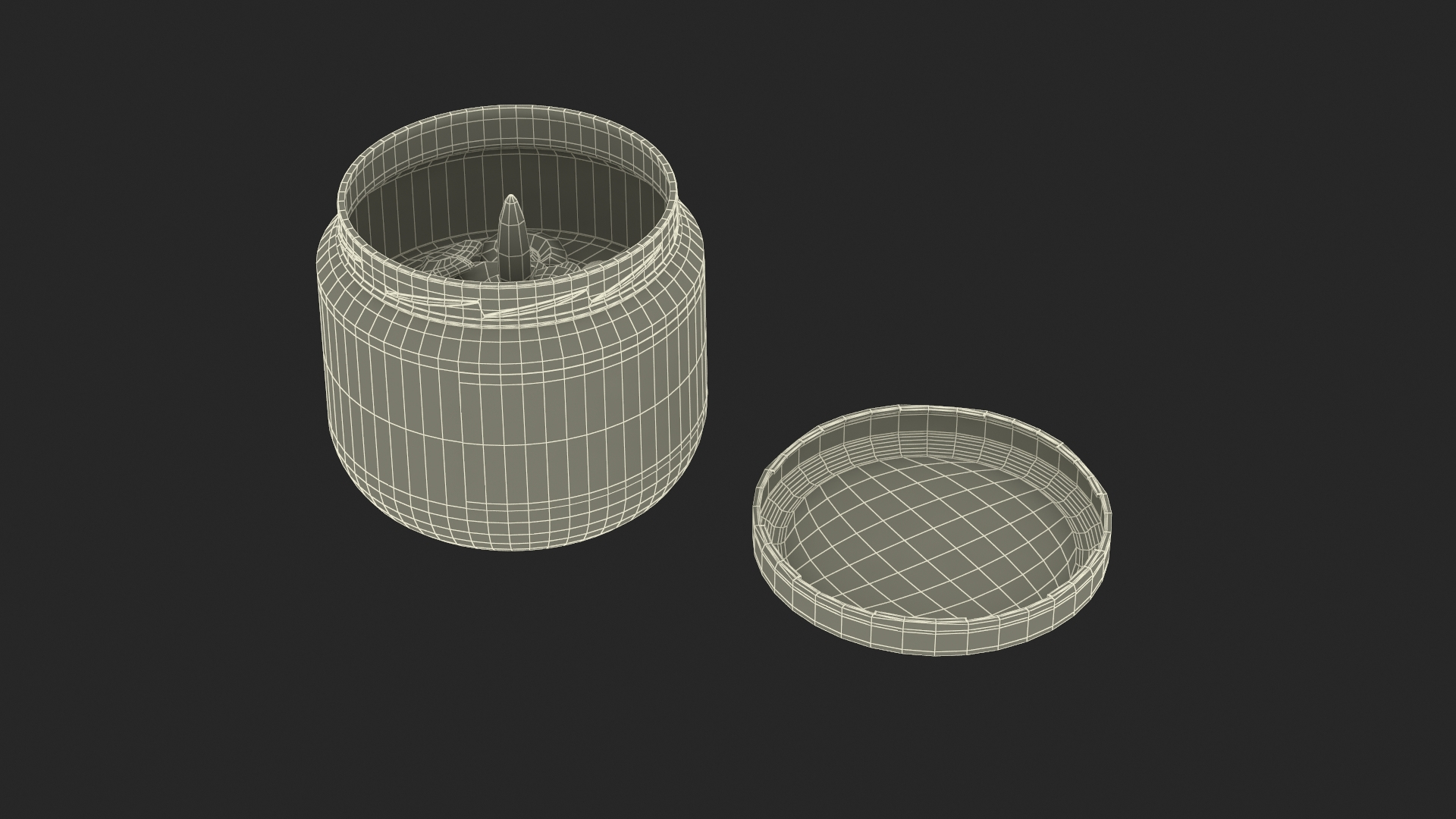 Glass Jar Candle Fire Burns With Cover 3D Model - TurboSquid 2222845