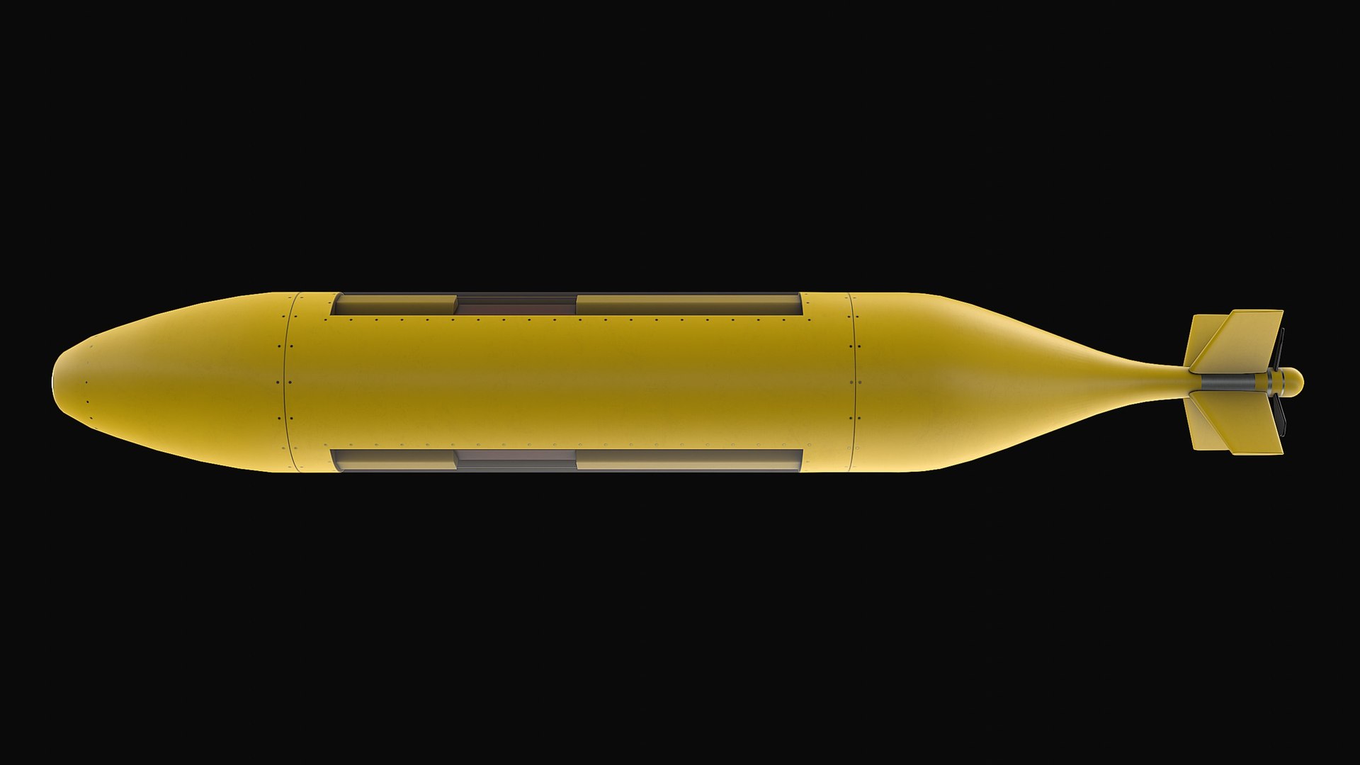 HUGIN 1000 Autonomous Underwater Vehicle 3D Model - TurboSquid 2191566