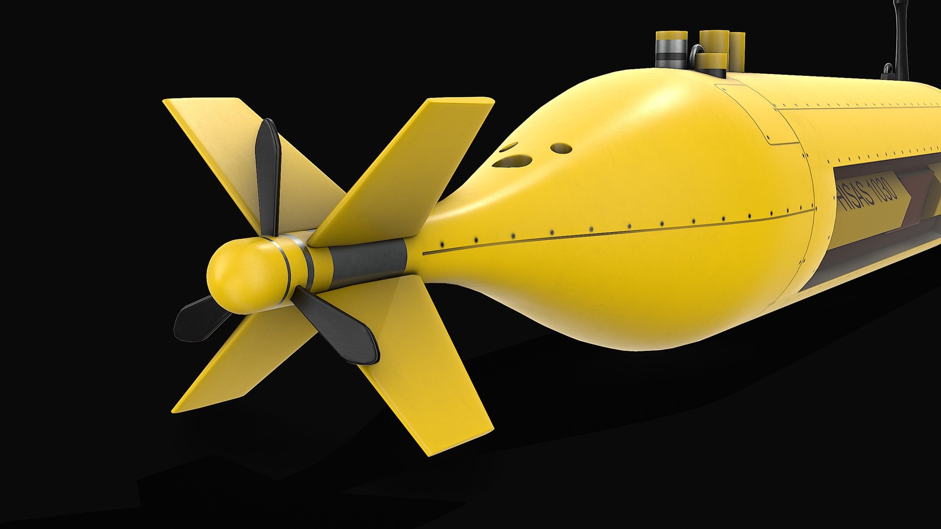 HUGIN 1000 Autonomous Underwater Vehicle 3D Model - TurboSquid 2191566