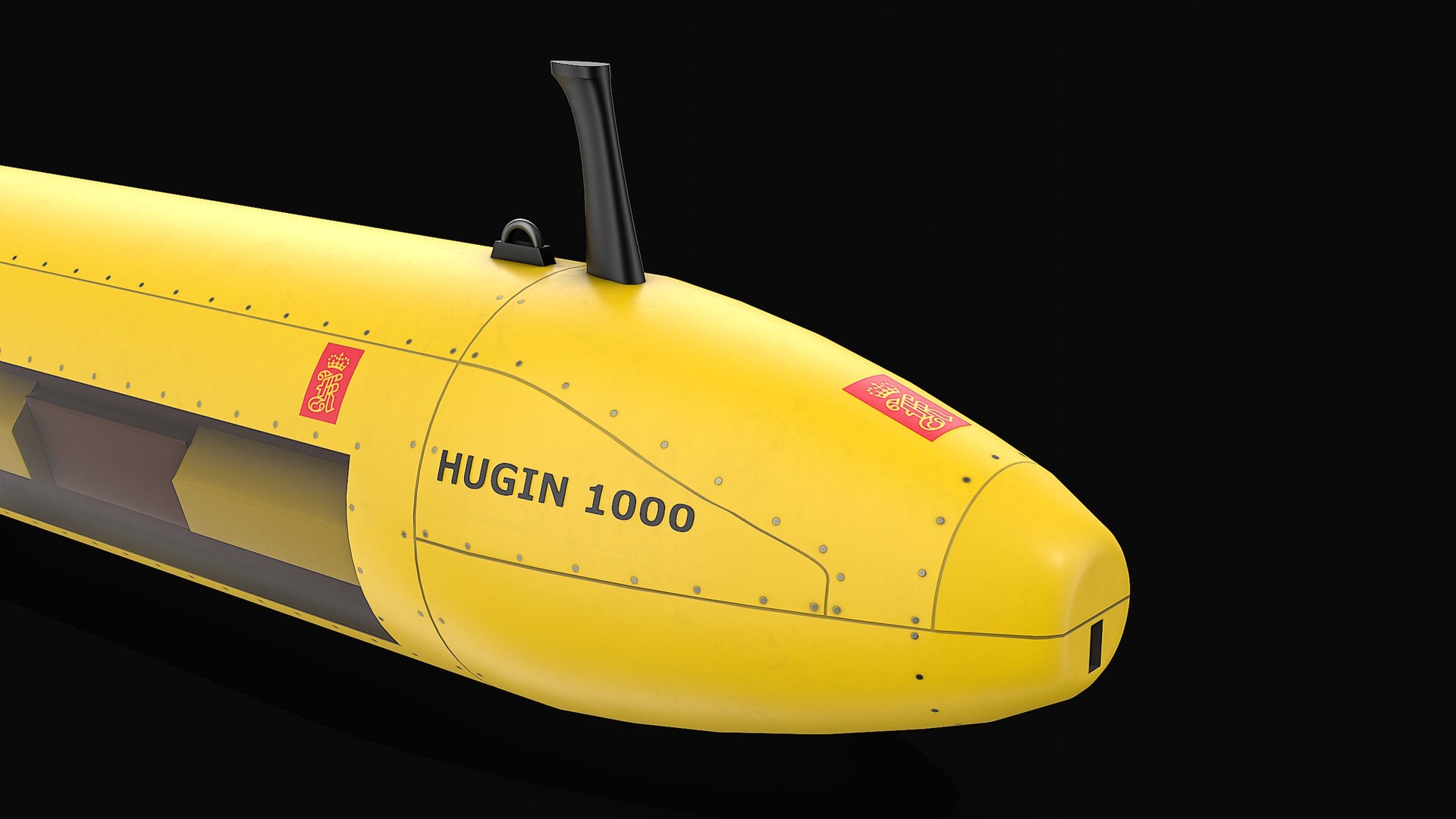 HUGIN 1000 Autonomous Underwater Vehicle 3D Model - TurboSquid 2191566