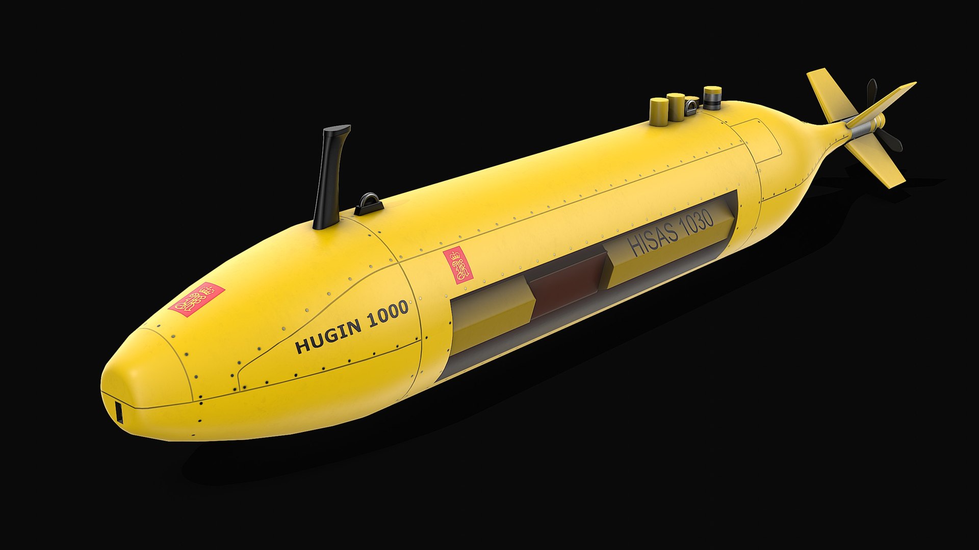 HUGIN 1000 Autonomous Underwater Vehicle 3D Model - TurboSquid 2191566