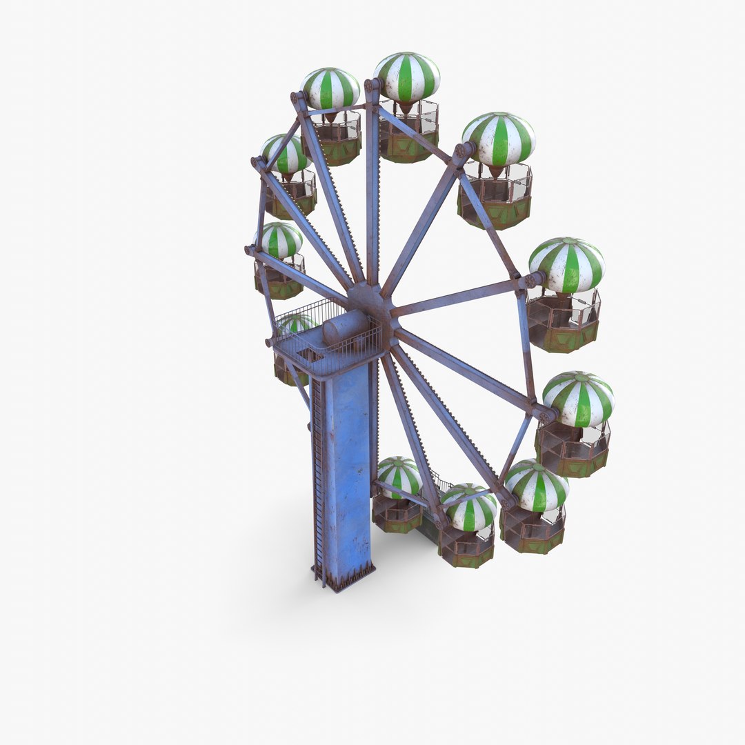 3D Model Ferris Wheel V4 - TurboSquid 2065489