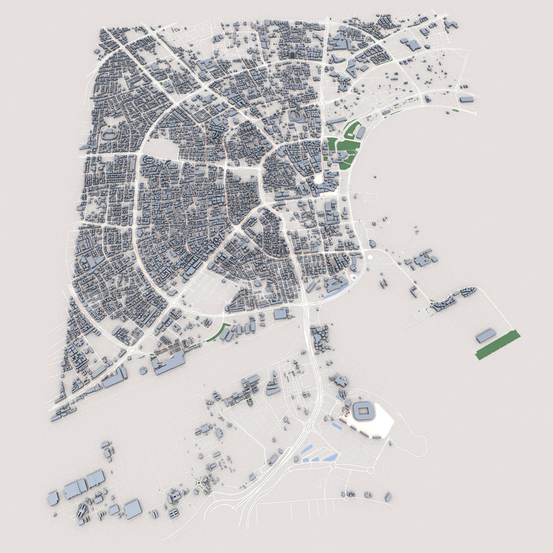 3D Doha City Qatar - TurboSquid 2299019