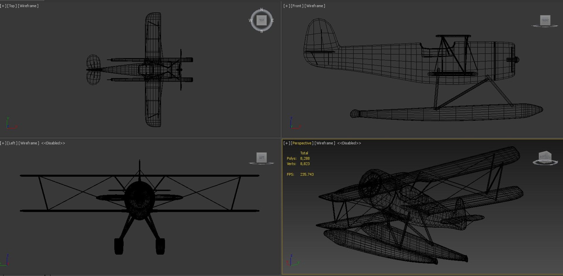 3D Model Sea Plane Biplane 04 - TurboSquid 1895331