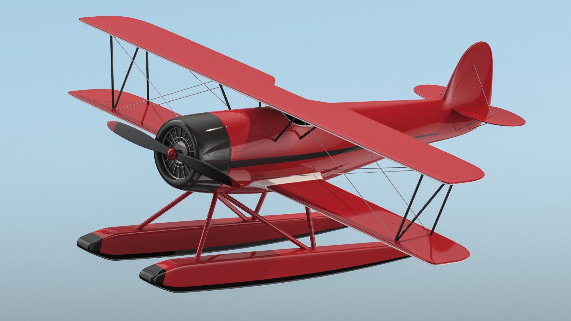 3D Model Sea Plane Biplane 04 - TurboSquid 1895331