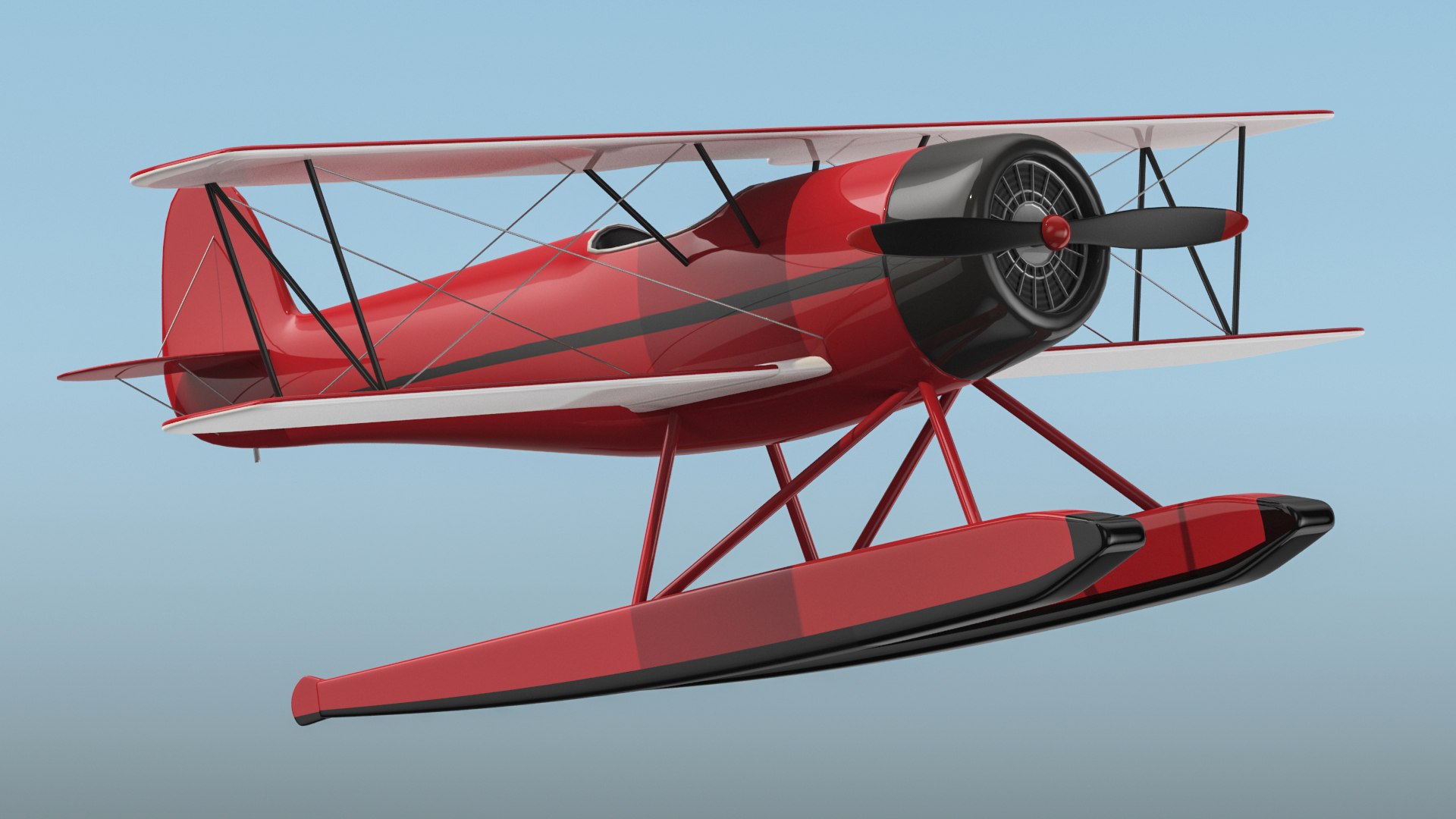 3D Model Sea Plane Biplane 04 - TurboSquid 1895331