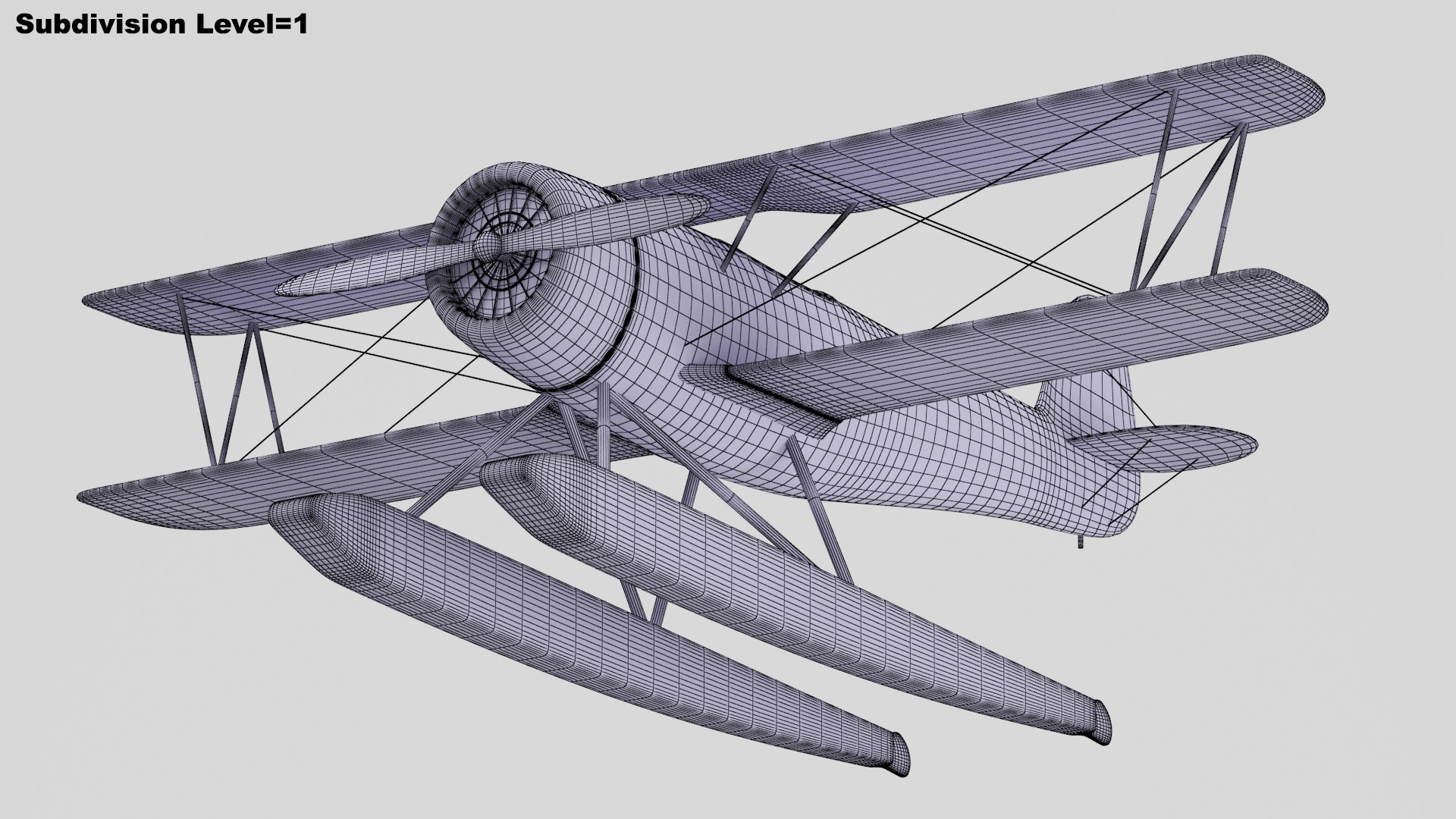 3D Model Sea Plane Biplane 04 - TurboSquid 1895331