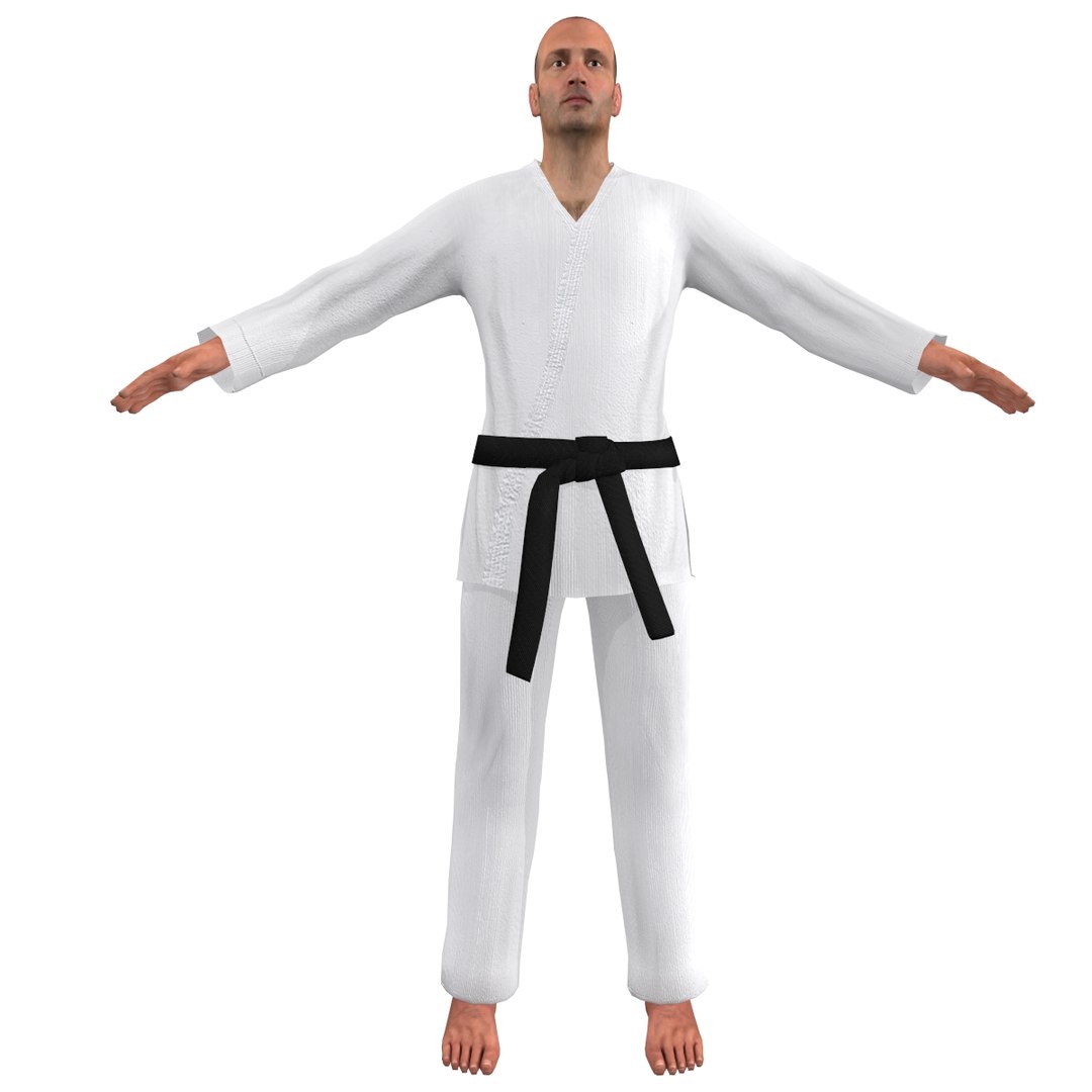 Karate Martial Artist 3d Max