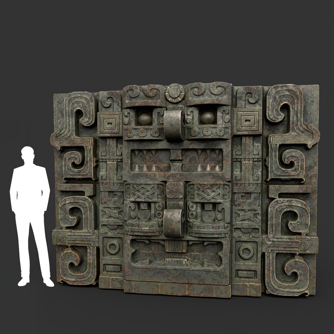 3D Low Poly Mayan Inca Aztec Wall Modular Pack Mossy 210616 Model ...