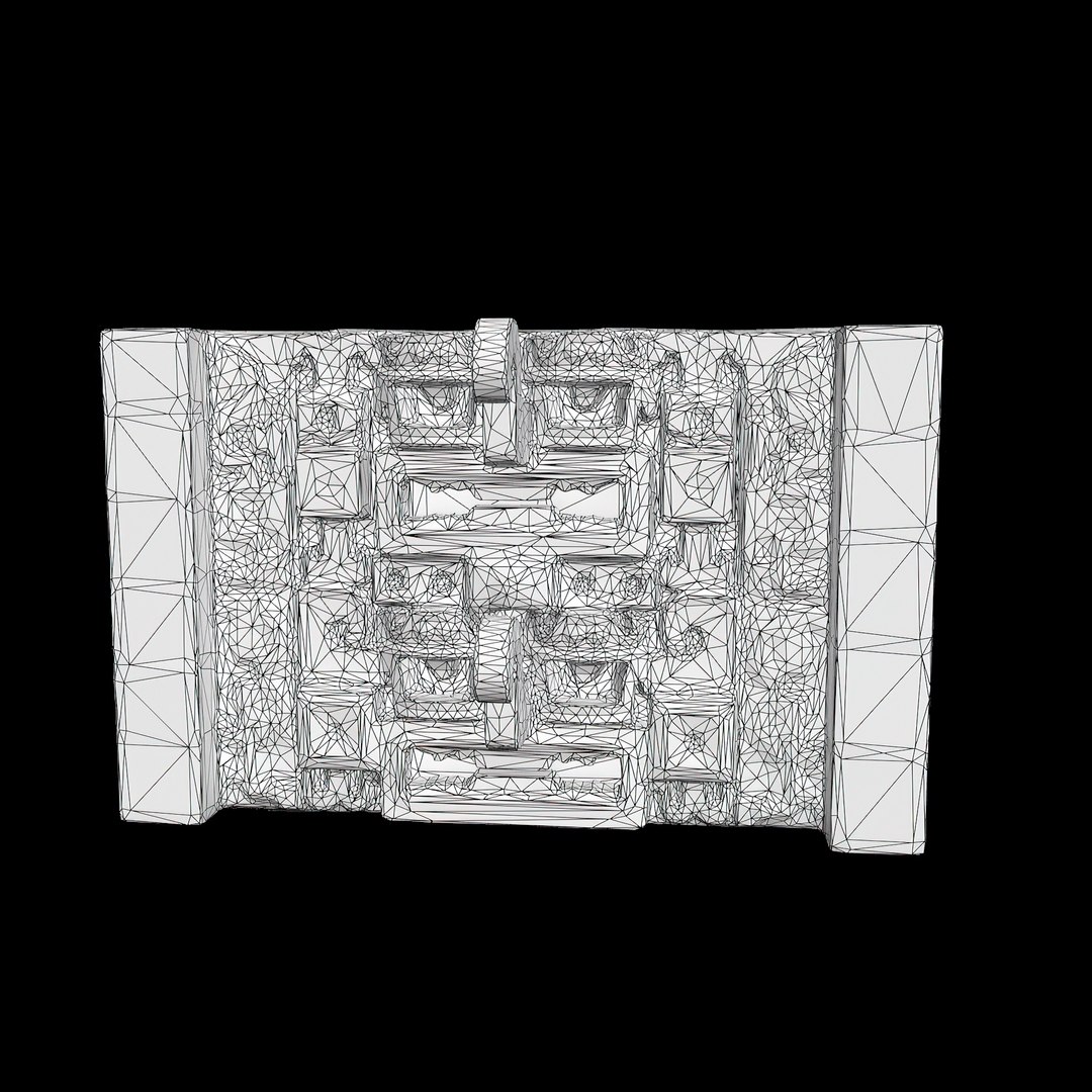 3D Low Poly Mayan Inca Aztec Wall Modular Pack Mossy 210616 Model ...