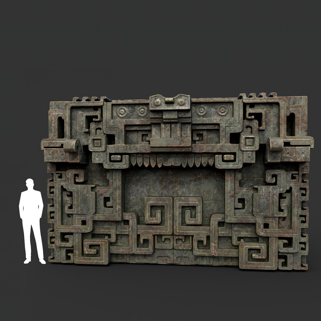 3D Low Poly Mayan Inca Aztec Wall Modular Pack Mossy 210616 Model ...