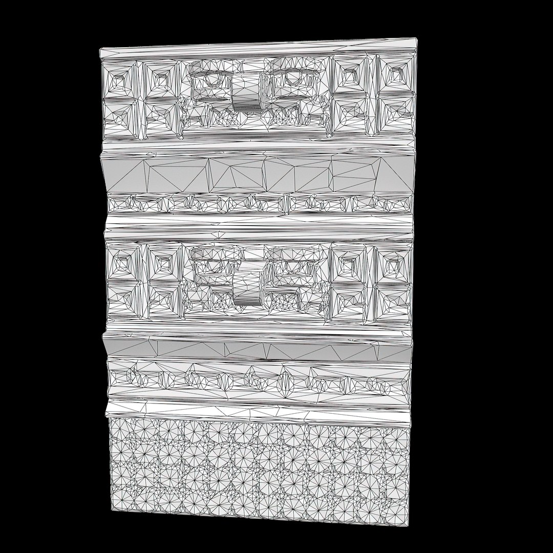 3D Low Poly Mayan Inca Aztec Wall Modular Pack Mossy 210616 Model ...