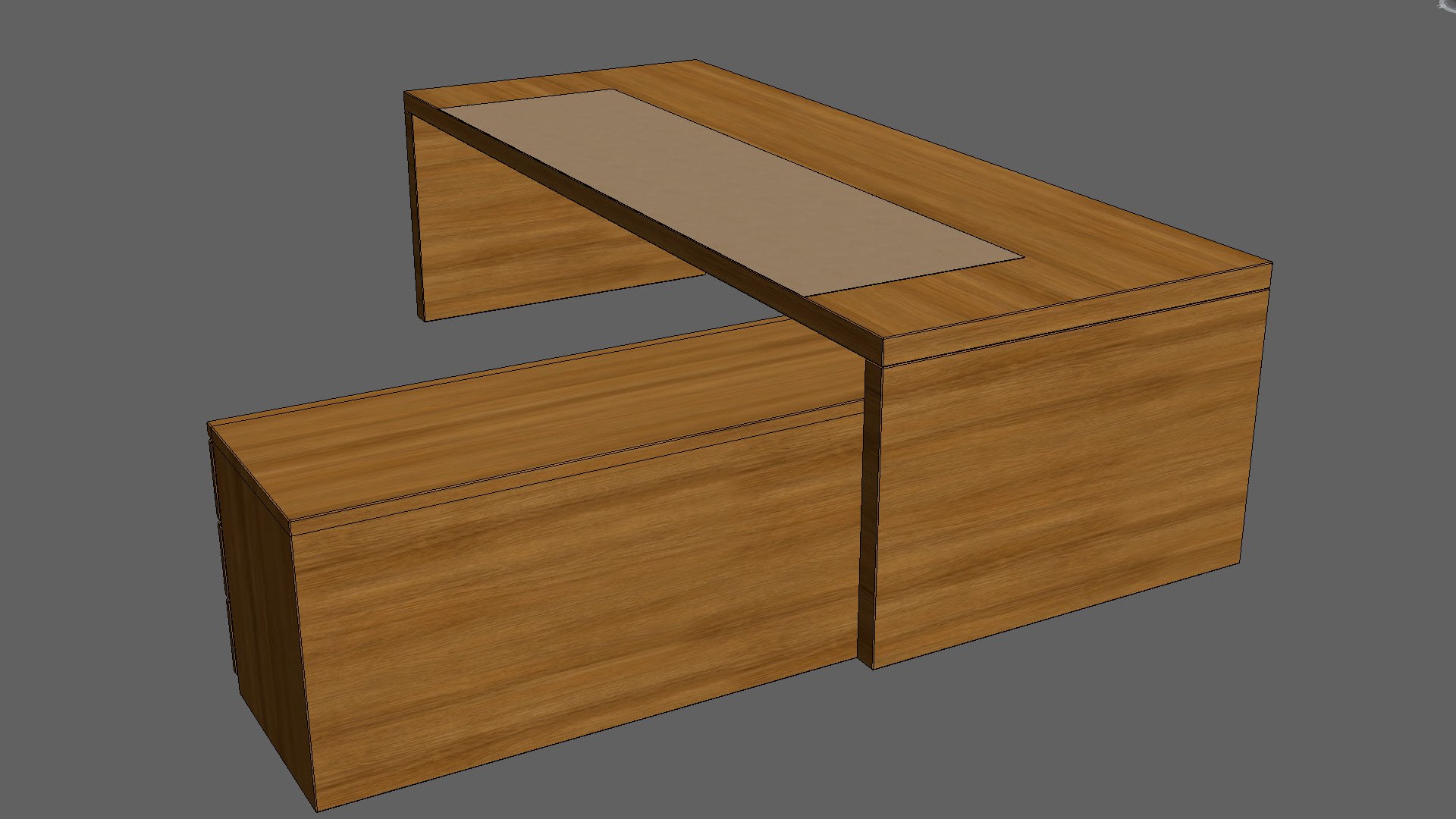 Free Office Burmatic Table 3D Model - TurboSquid 2208685