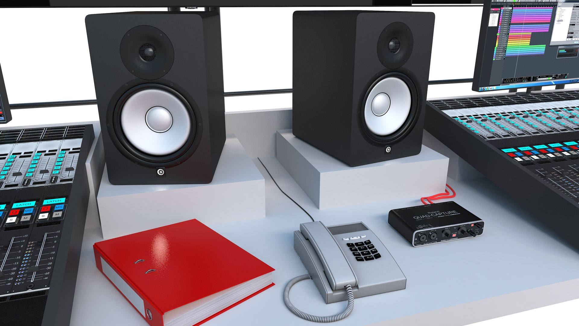 Television Broadcast Control Panel 3D Model - TurboSquid 1803435