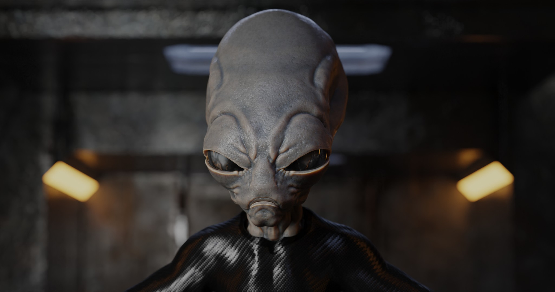 3D Classic Alien Model - TurboSquid 2139080