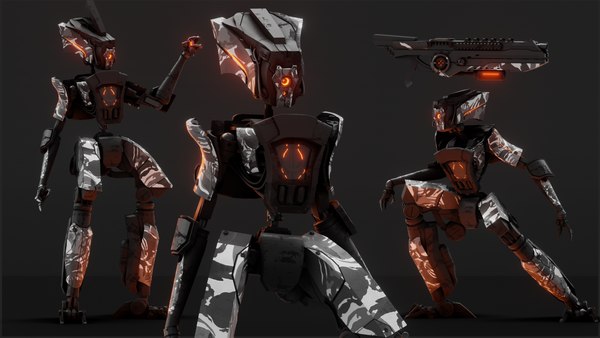3D sci-fi jackal robot model - TurboSquid 1638343