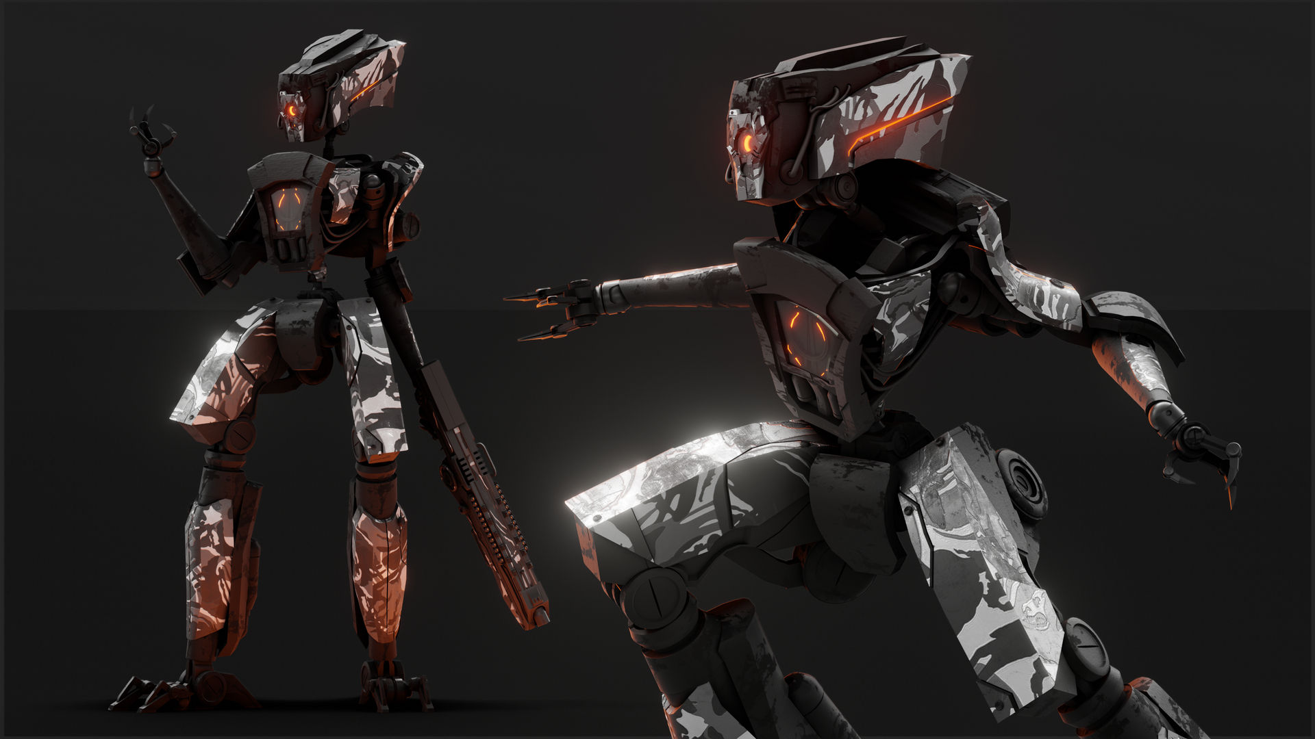 3D sci-fi jackal robot model - TurboSquid 1638343