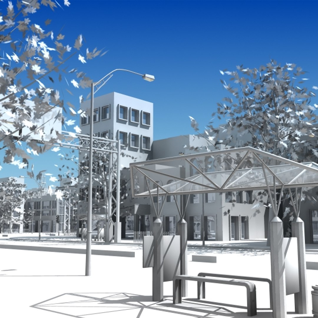 3ds Max Highstreet City Road