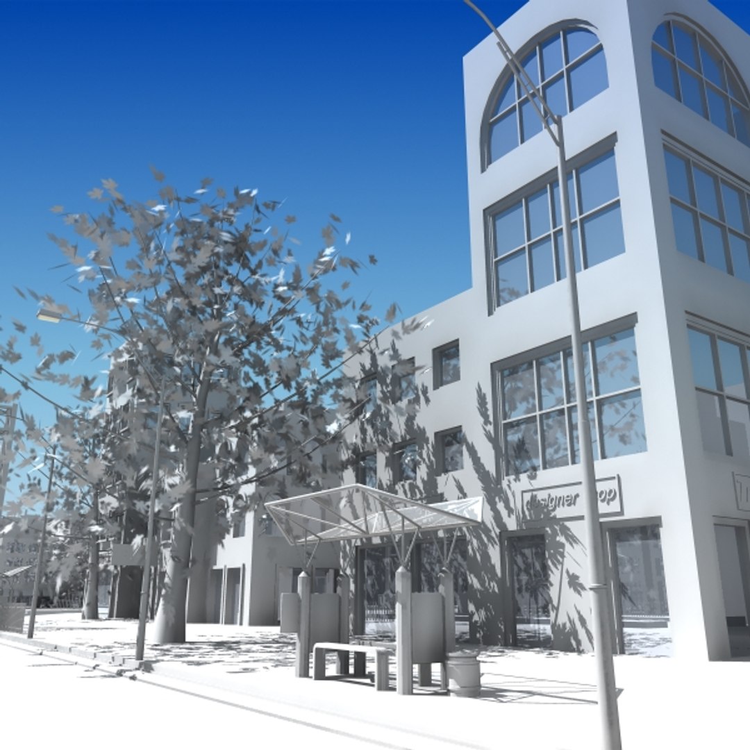 3ds Max Highstreet City Road