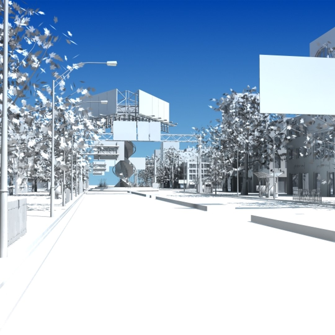 3ds Max Highstreet City Road