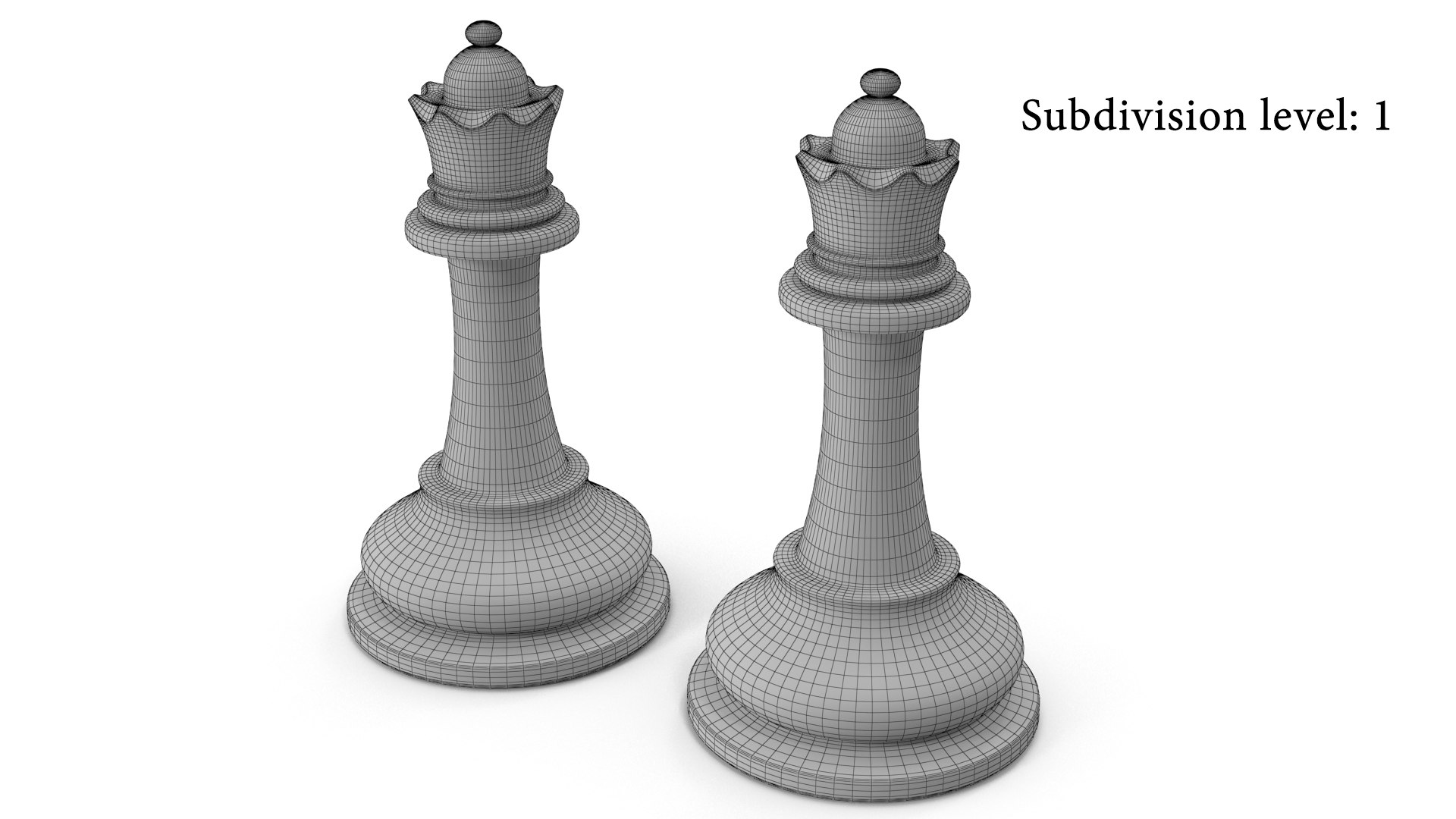 3D Chessmen Queen - TurboSquid 1611849