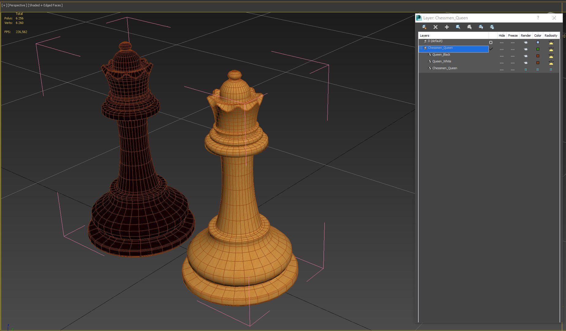 3D Chessmen Queen - TurboSquid 1611849