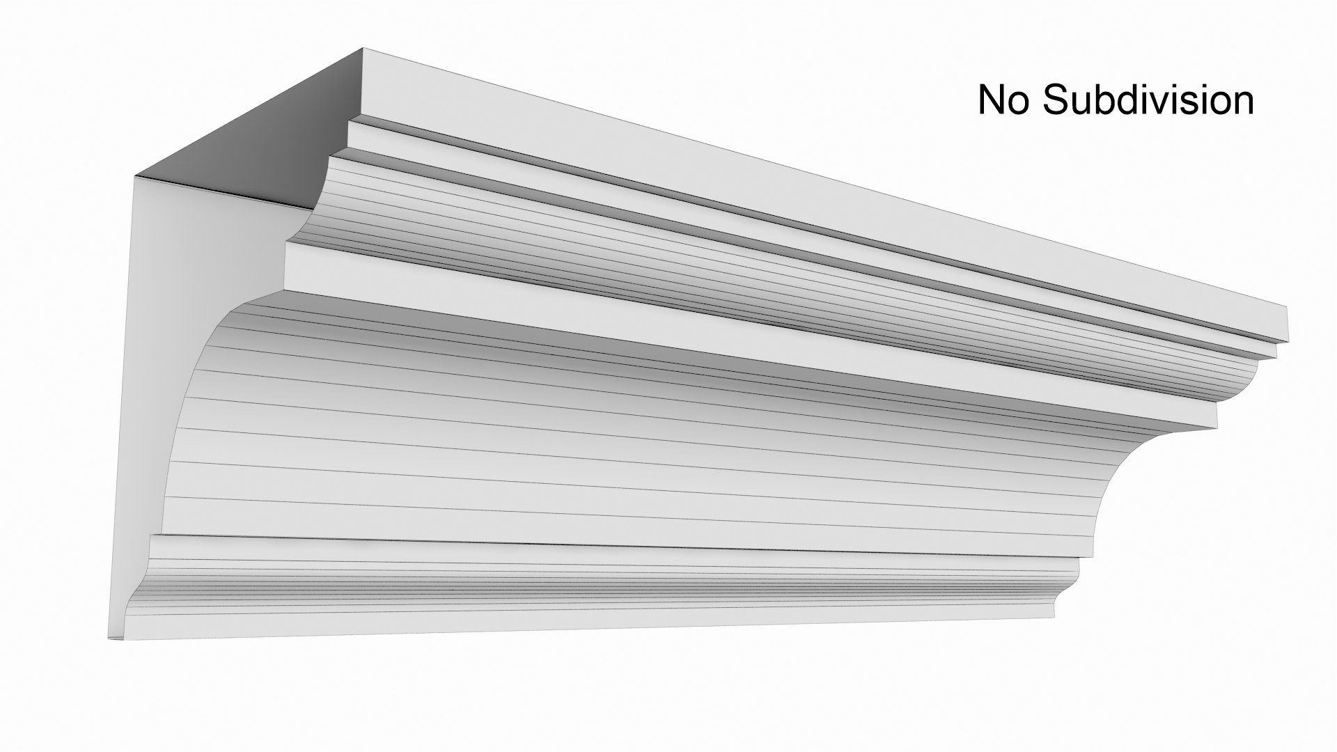 Cornice 158 Straight 3D Model - TurboSquid 2030693
