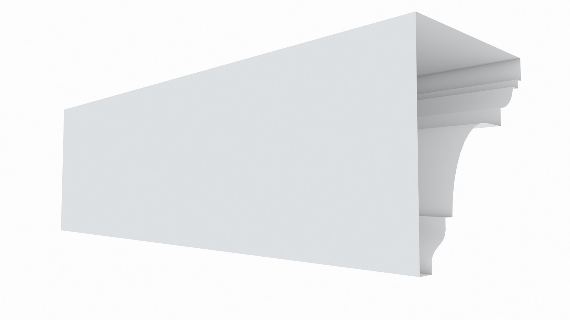 Cornice 158 Straight 3D Model - TurboSquid 2030693